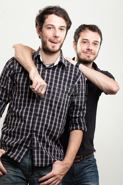 两个快乐高清图片下载-正版图片502987348-摄图网