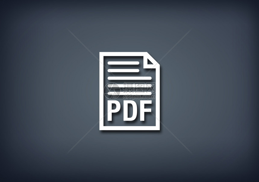 PDF文件图标插画图片下载-正版图片502997170-摄图网