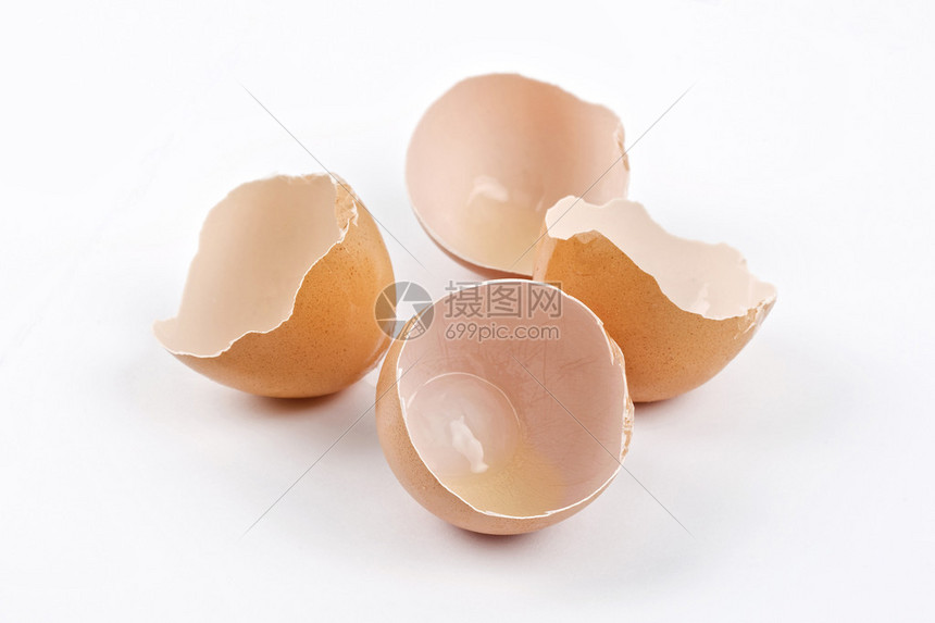 在白色背景上的蛋壳高清图片下载-正版图片503002380-摄图网