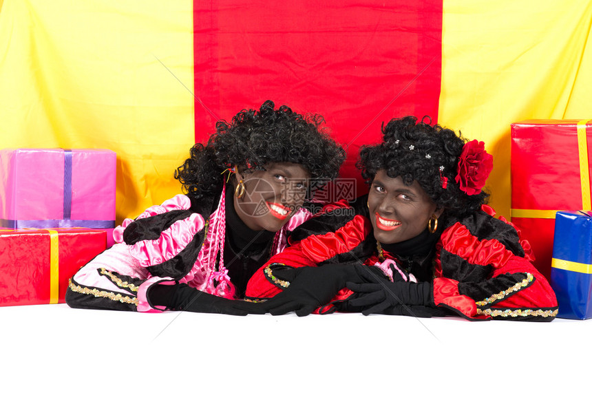 Piet黑皮特是荷兰传统Sinterklaas的一部分高清图片下载-正版图片503029749-摄图网