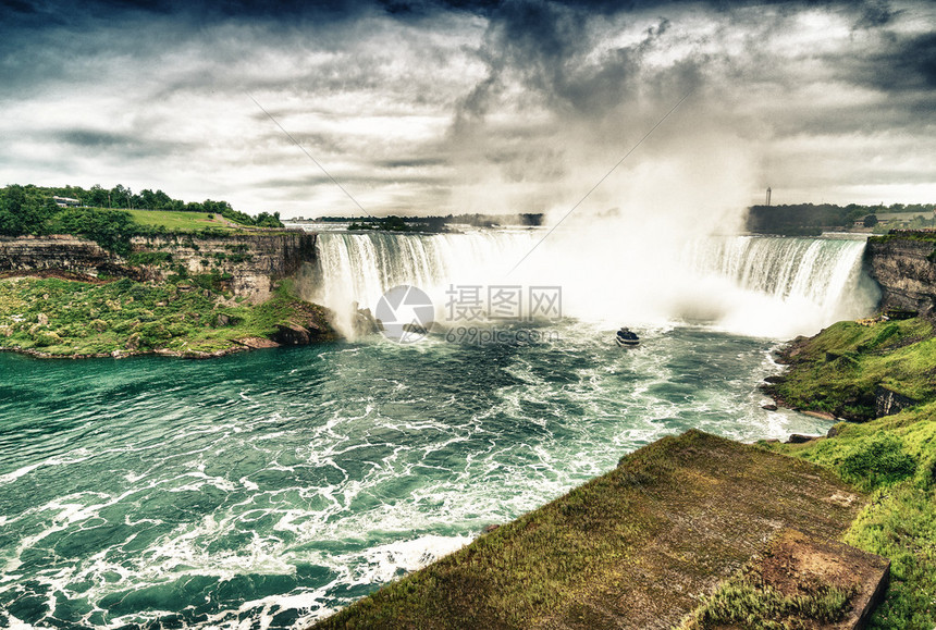 美国和加拿大边境的尼亚高清图片下载-正版图片503094219-摄图网