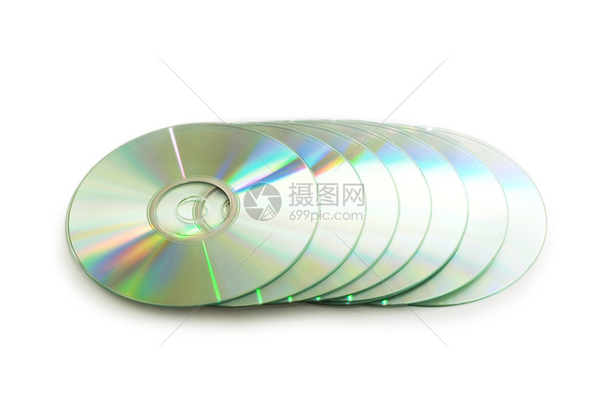 许多CD在白色背高清图片下载-正版图片503095580-摄图网