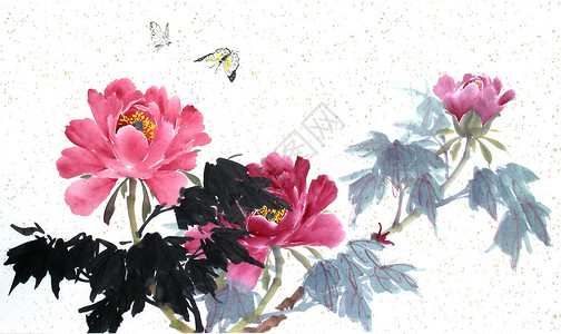 牡丹花画图片_牡丹花画素材_牡丹花画高清图片_摄图网图片下载