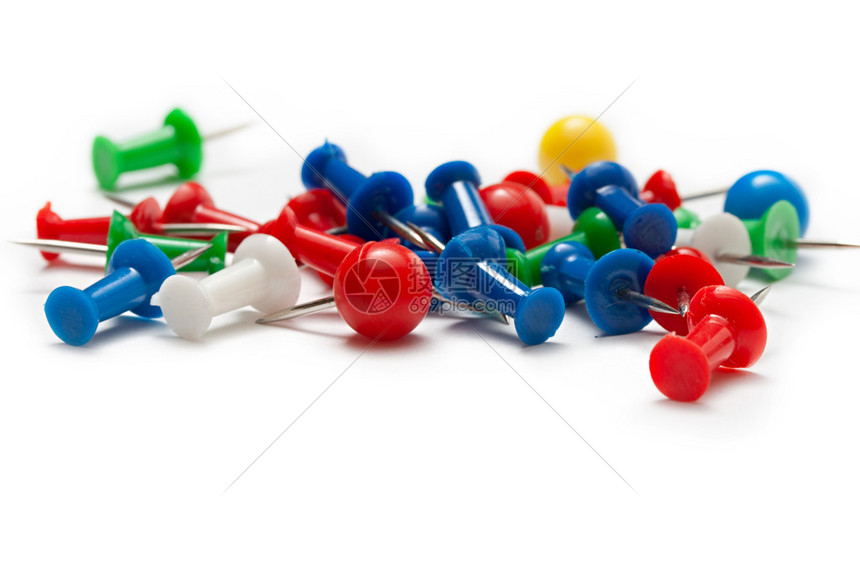白色背景上的图钉高清图片下载-正版图片503295684-摄图网