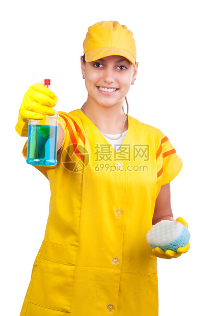 美丽的年轻清洁女工高清图片下载 正版图片503306745 摄图网