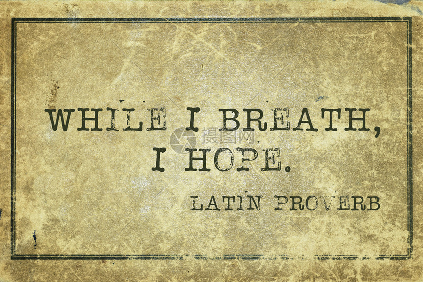 我希望我呼吸时古老的拉丁谚语印高清图片下载-正版图片503308883-摄图网