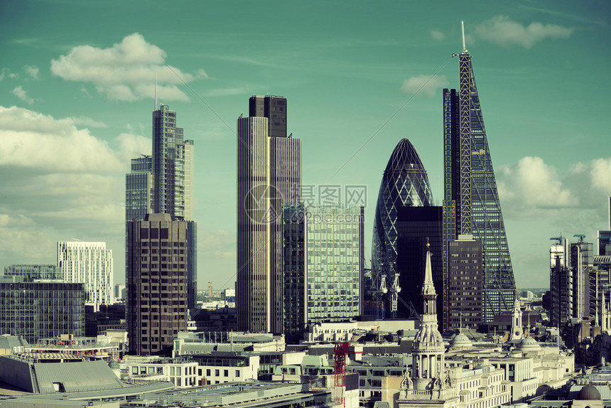伦敦城市屋顶景观与城市建筑高清图片下载-正版图片503400018-摄图网