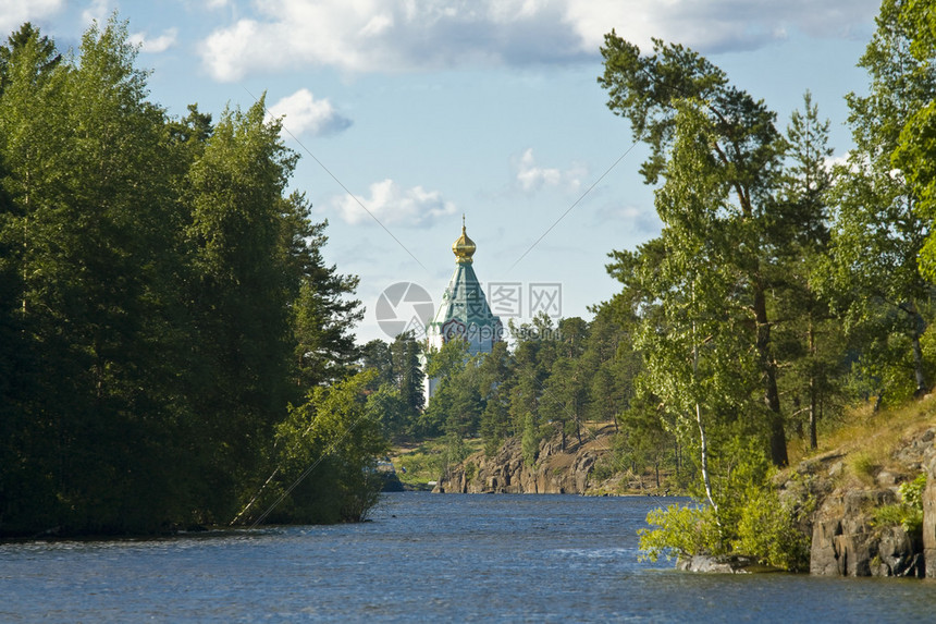 俄罗斯北部拉多加湖上的瓦兰岛圣高清图片下载-正版图片503417137-摄图网