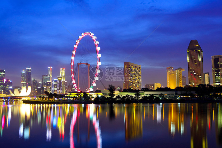 新加坡城市夜景高清图片下载-正版图片503428828-摄图网