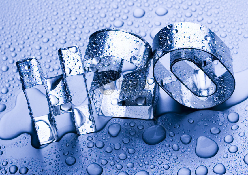 H2O字母和水滴高清图片下载-正版图片503455972-摄图网