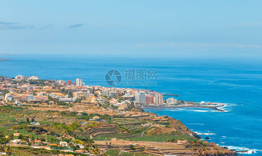 西班牙特内里费普拉克鲁斯港市高清图片下载-正版图片503471450-摄图网