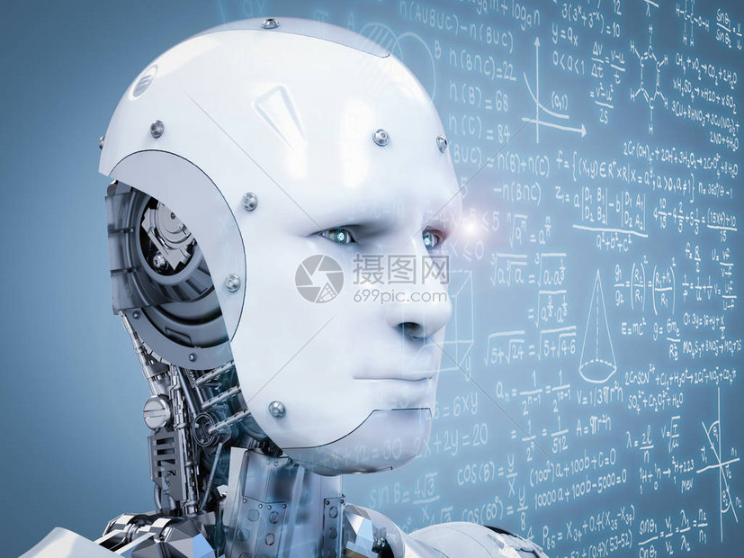 3d使机器人学图片素材 正版创意图片503487797 摄图网