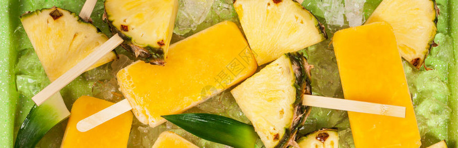 菠萝冷冻水果棒冰选择焦点高清图片下载-正版图片503557733-摄图网