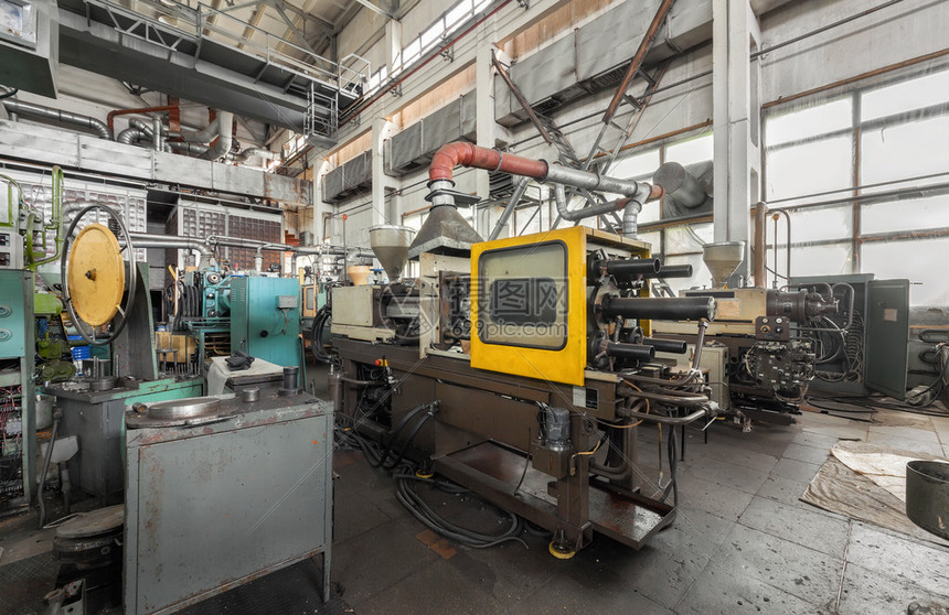 机械厂塑料部件生产车间喷射模化热塑机等高清图片下载-正版图片503561033-摄图网