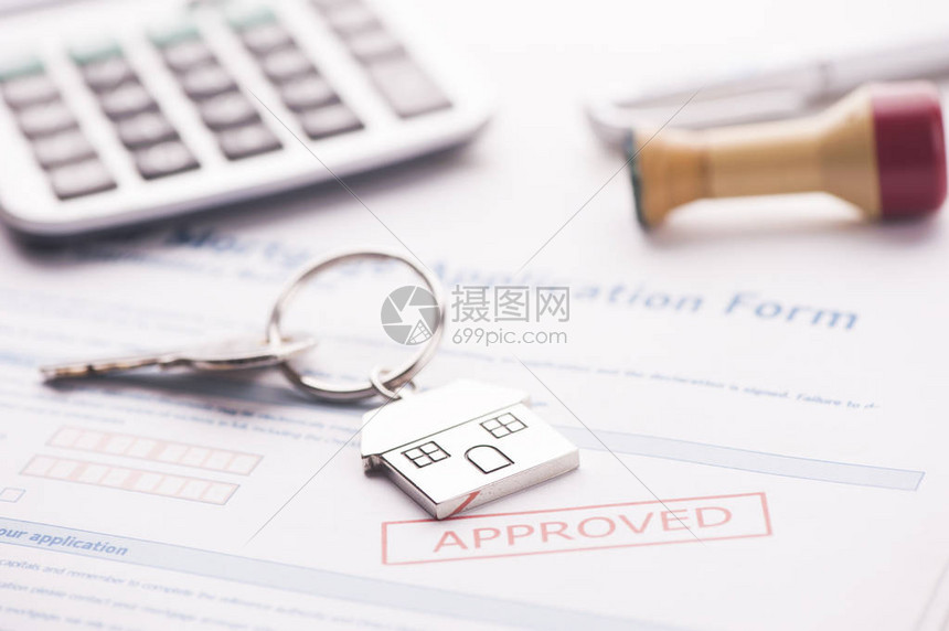 核准的按抵押贷款协高清图片下载-正版图片503564981-摄图网