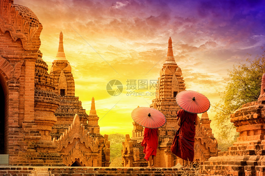 缅甸巴甘Bagan的BaganPagoda高清图片下载-正版图片503588767-摄图网