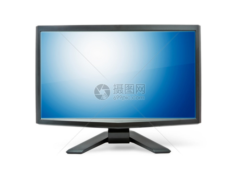 以白色隔离的蓝色平面宽屏幕插画图片下载-正版图片503597850-摄图网