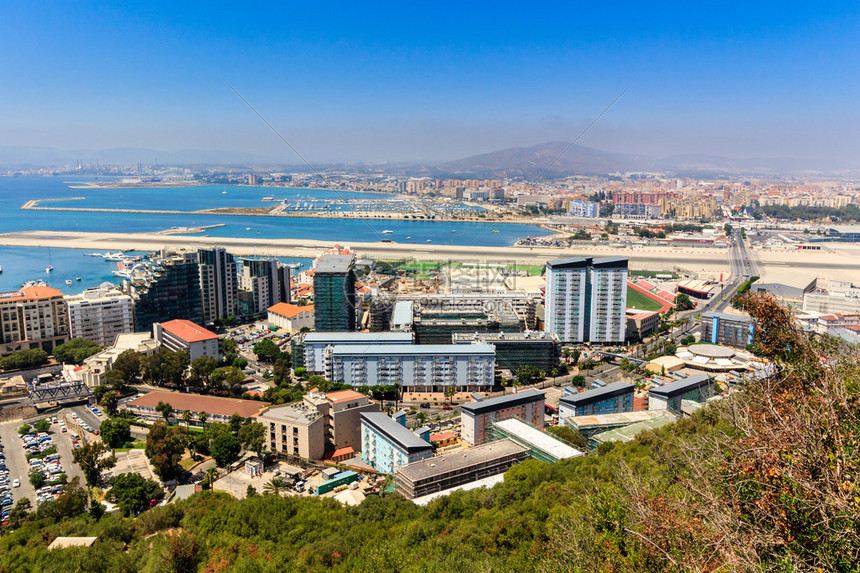 直布罗陀城市从岩石高清图片下载-正版图片503621120-摄图网