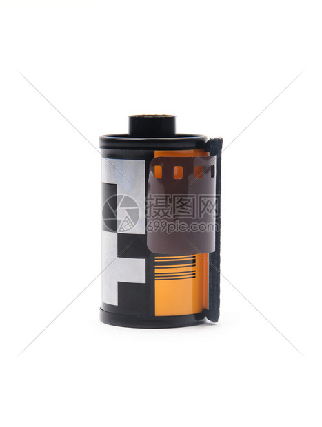 白色背景上的35毫米胶片盒高清图片下载-正版图片503640346-摄图网