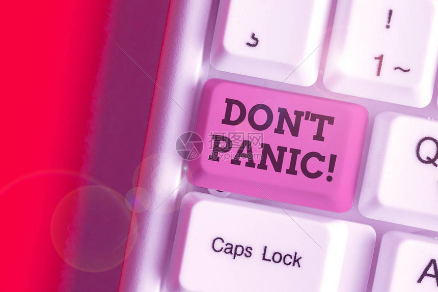 DonTPanic的写作注释商业概念突然感到如此担心或害怕高清图片下载-正版图片503711938-摄图网