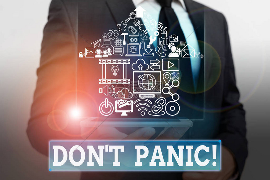 DonTPanic的写作注释商业概念突然感到如此担心或害怕高清图片下载-正版图片503711977-摄图网