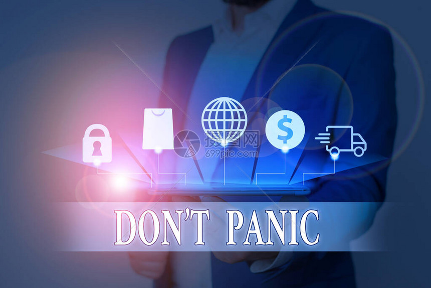 显示DonTPanic的文本符号商业照片展示以避免突然失控高清图片下载-正版图片503712042-摄图网