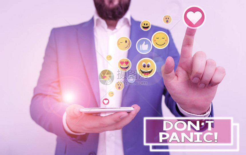 DonTPanic的写作注释商业概念突然感到如此担心或害怕高清图片下载-正版图片503712137-摄图网