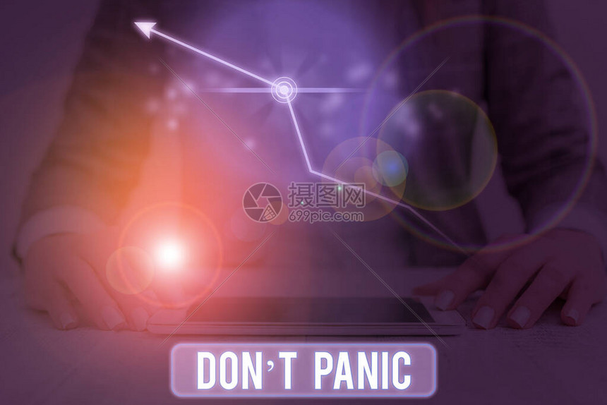 DonTPanic表示概念手写方式概念意指避免突然失控高清图片下载-正版图片503712257-摄图网