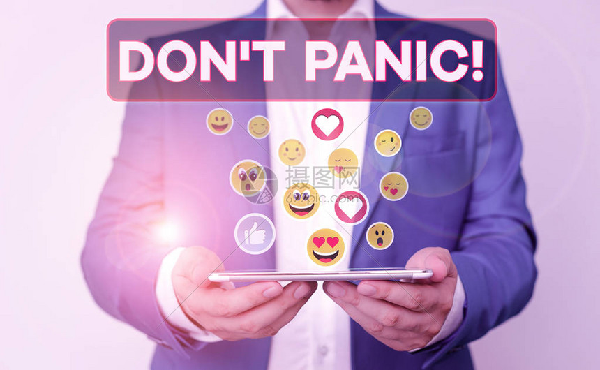 显示DonTPanic的文本符号商业图片展示突然感到如此担心或害怕高清图片下载-正版图片503712324-摄图网