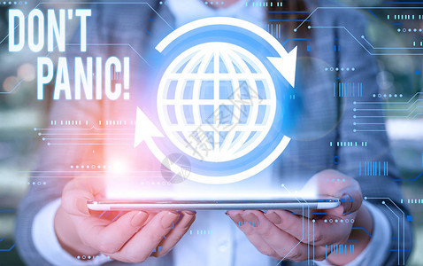 显示DontPanic的文本符号商业照片文本突然感到非常担心或害怕高清图片下载-正版图片503712745-摄图网