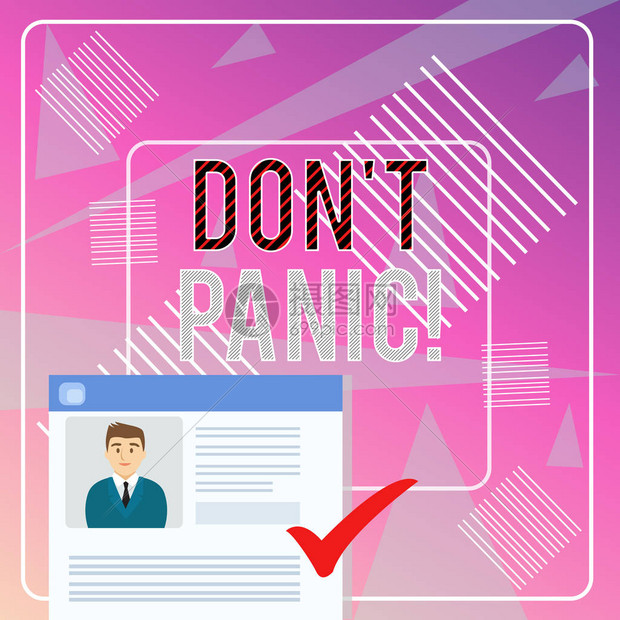 DonTPanic商业图片显示突然感到如此担心或害怕高清图片下载-正版图片503712728-摄图网