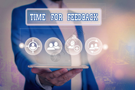 概念手写显示反馈时间概念含义关于对产品或服务的反应的信息三位高管分享想法高清图片下载-正版图片503714601-摄图网