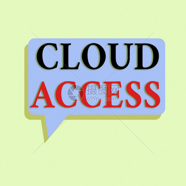 显示CloudAccess的书写注释在组织与提供商之间使用软件工具的商业概念高清图片下载-正版图片503719325-摄图网