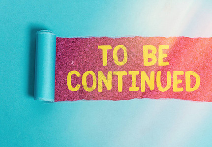 概念意思是说故事在接下来的一集中继续高清图片下载-正版图片503721045-摄图网