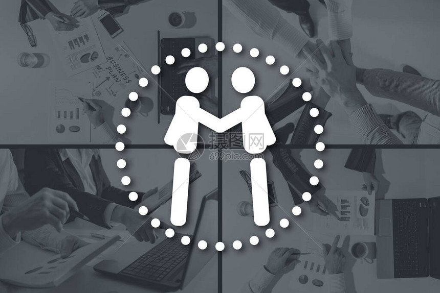 商业伙伴关系概念高清图片下载-正版图片503736106-摄图网