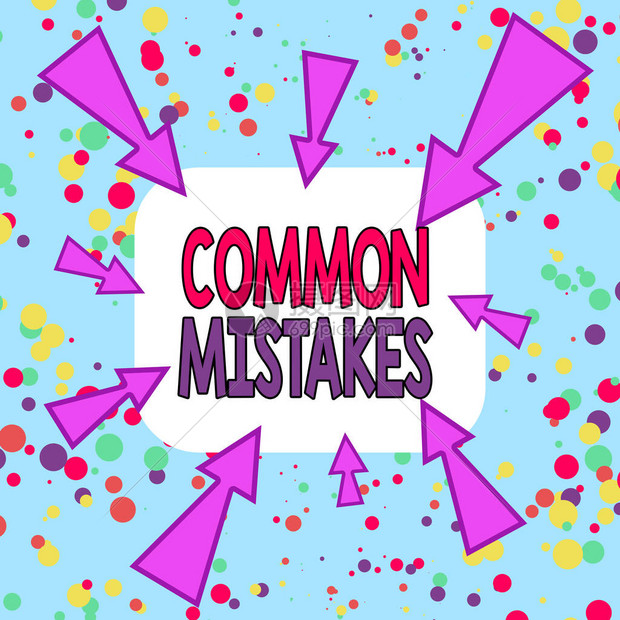 显示常见错误的书写笔记经常与错误互换使用的动作的商业概念不对称不均匀形状图案插画图片下载-正版图片503740639-摄图网