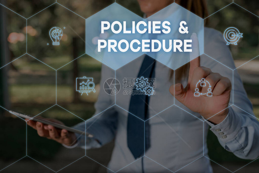 手写文本政策和程序规则概念照片列表定义了客户和买方的女穿着正式工作服使用智能高清图片下载-正版图片503752938-摄图网