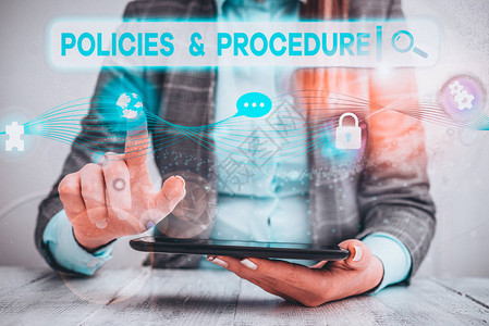 手写文本政策和程序规则的概念照片列表定义了客户和买方的男穿正式工作服使用智能高清图片下载-正版图片503752965-摄图网
