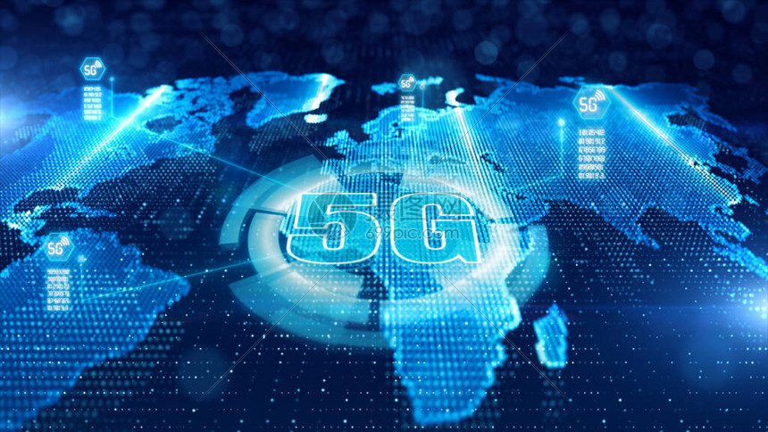 HUD扫描5G连接互联网上使用人工智能AI技术背景概念的IOT大数据IPT高清图片下载-正版图片503755952-摄图网