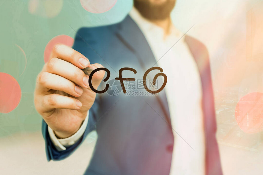 手写文本Cfo管理公司财务行为的概念照高清图片下载-正版图片503758758-摄图网