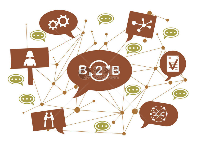 b2b与语音泡上高清图片下载-正版图片503761182-摄图网