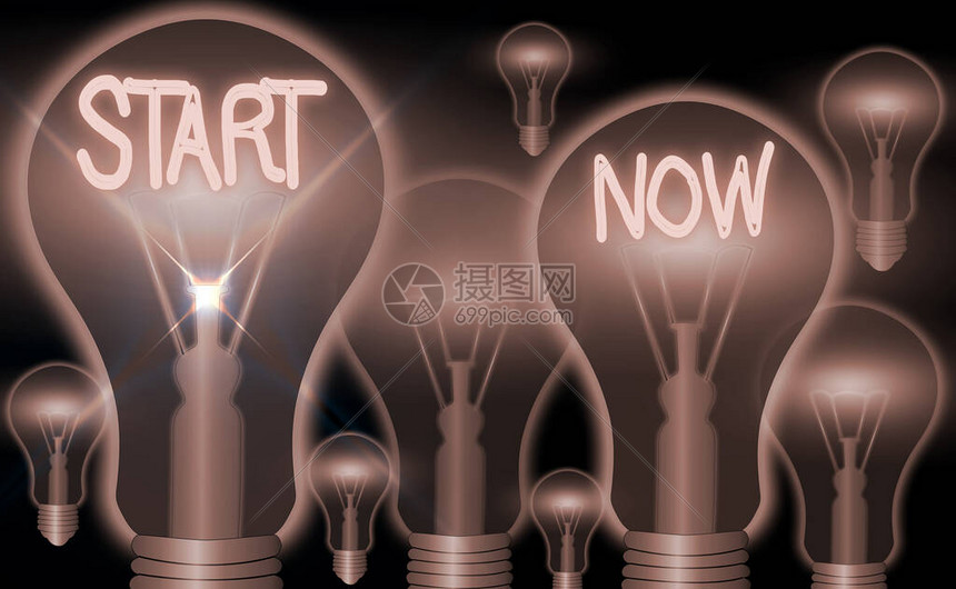 显示StartNow的文本符号商业图片展示会毫不迟疑地立即工作高清图片下载-正版图片503884110-摄图网
