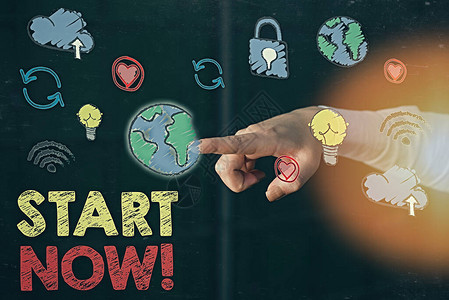 显示StartNow的文本符号商业图片展示会毫不迟疑地立即工作高清图片下载-正版图片503884122-摄图网