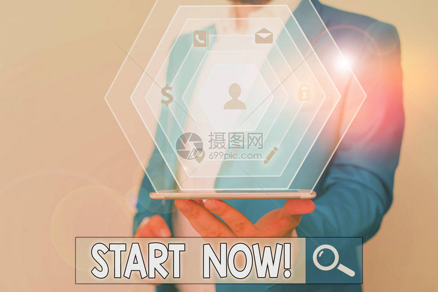概念手写显示StartNow概念的含义是毫不犹豫地立即工作高清图片下载-正版图片503884488-摄图网