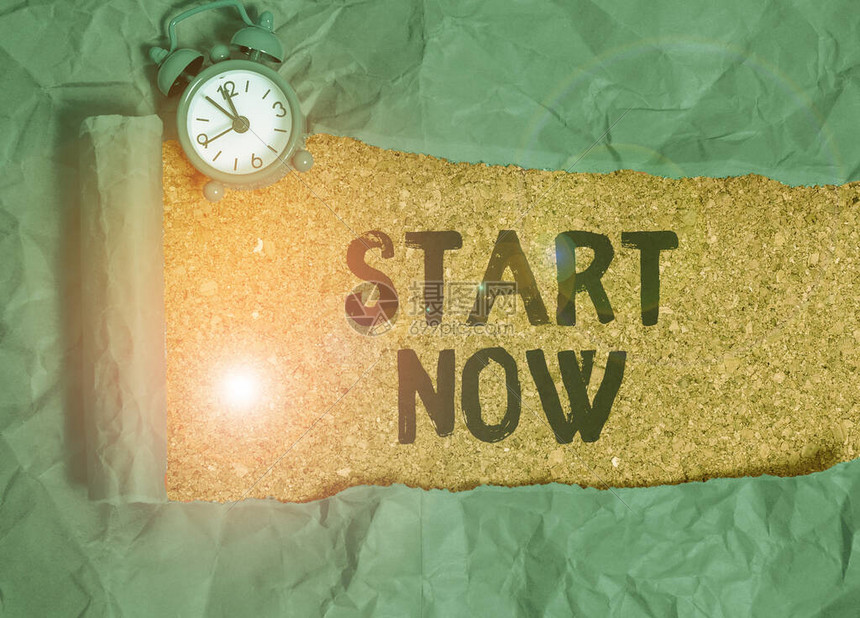 概念手写显示StartNow概念的含义是毫不犹豫地立即工作高清图片下载-正版图片503884556-摄图网