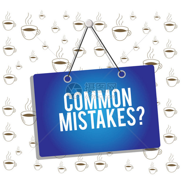 显示常见错误问题的书写笔记重复行为或判断的商业概念被误导了做错备忘录提醒空板高清图片下载-正版图片503886038-摄图网