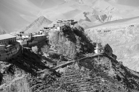 在尼泊尔北部偏远的喜马拉雅山上高清图片下载-正版图片503916563-摄图网