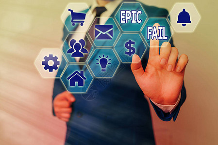 EpicFail概念意指一个令人惊叹的令人难堪错误高清图片下载-正版图片503929496-摄图网