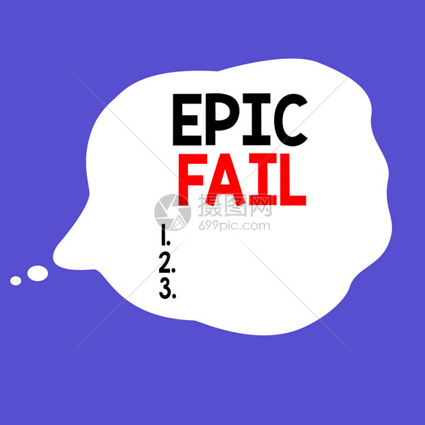 显示EpicFail的书写笔记一个令人尴尬的错误的商业概念屈辱的情况方形长方形纸页高清图片下载-正版图片503929637-摄图网