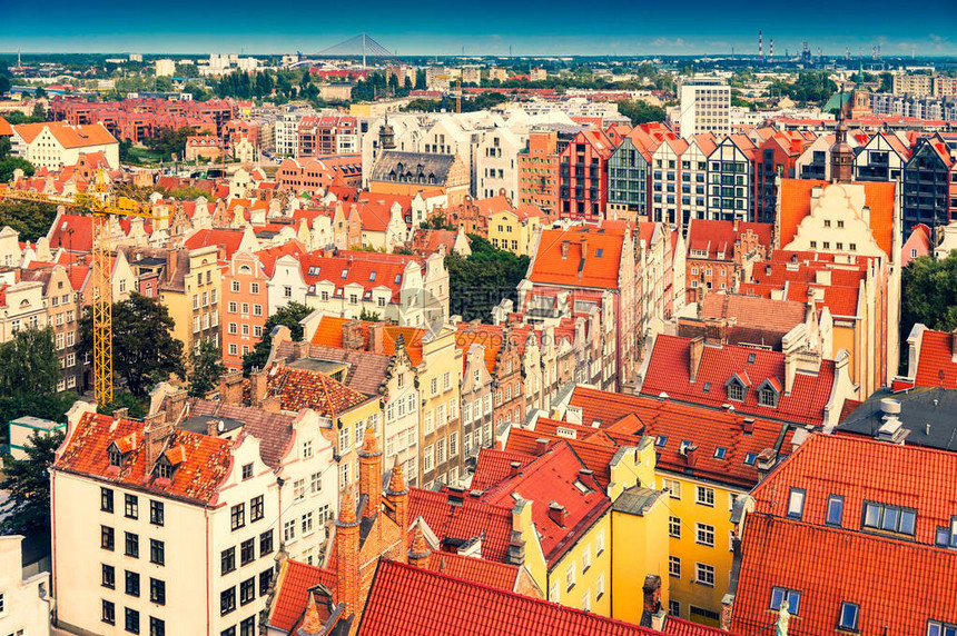 波兰格但斯克老城高清图片下载-正版图片503995600-摄图网